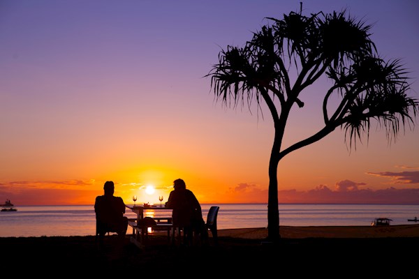 Sunsets over the beaches & water | Tangalooma Moreton Island